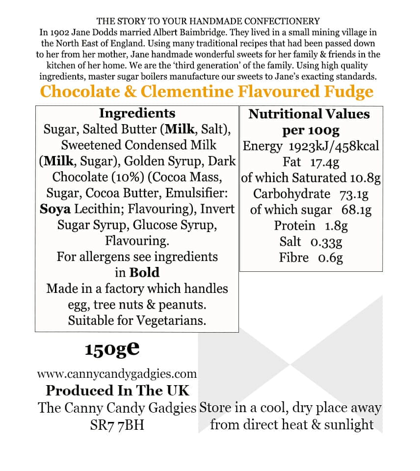 Chocolate Orange Fudge | Canny Candy Gadgies